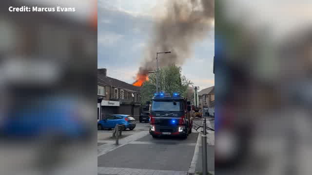 Port Talbot fire: Huge fire at historic chapel | Wales Online