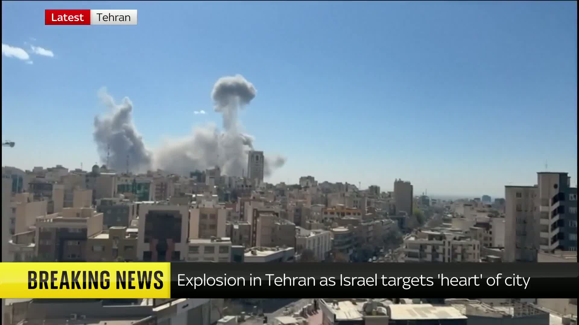 Israel launches fresh attack as horror video shows massive blast in ...