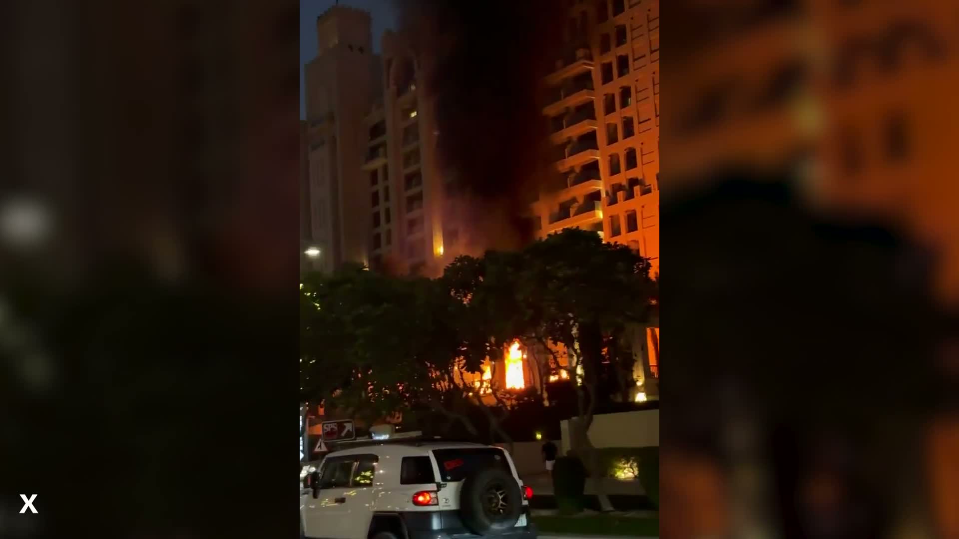 Dubai's Fairmont Hotel erupts into flames after 'missile attack' on The ...